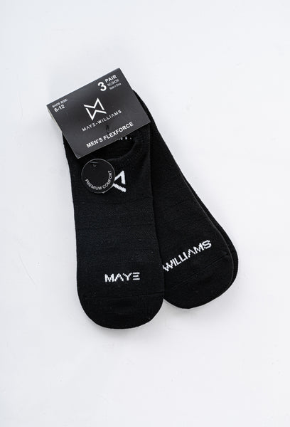 FlexForce No-Show Socks 3 pair – Maye-Williams Active